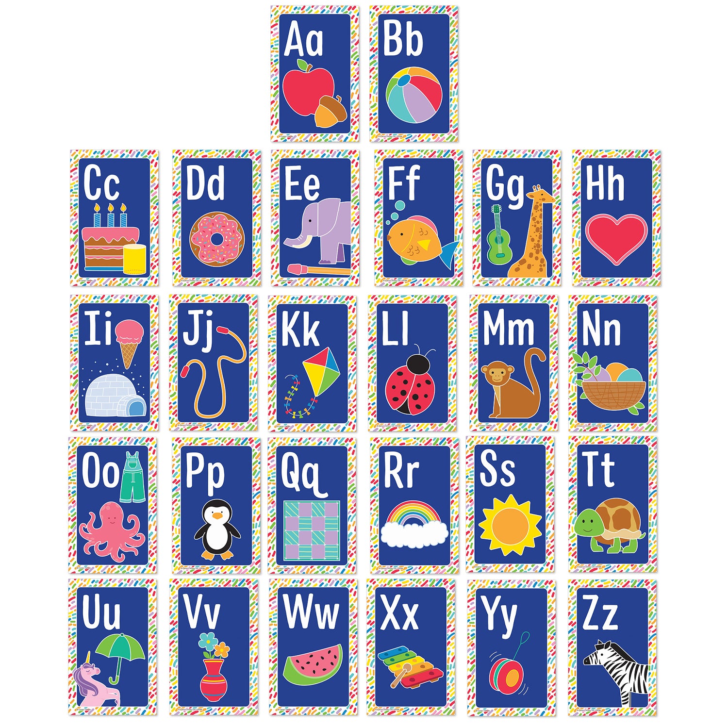 Mini Posters: Alphabet Cards Poster Set – Loomini