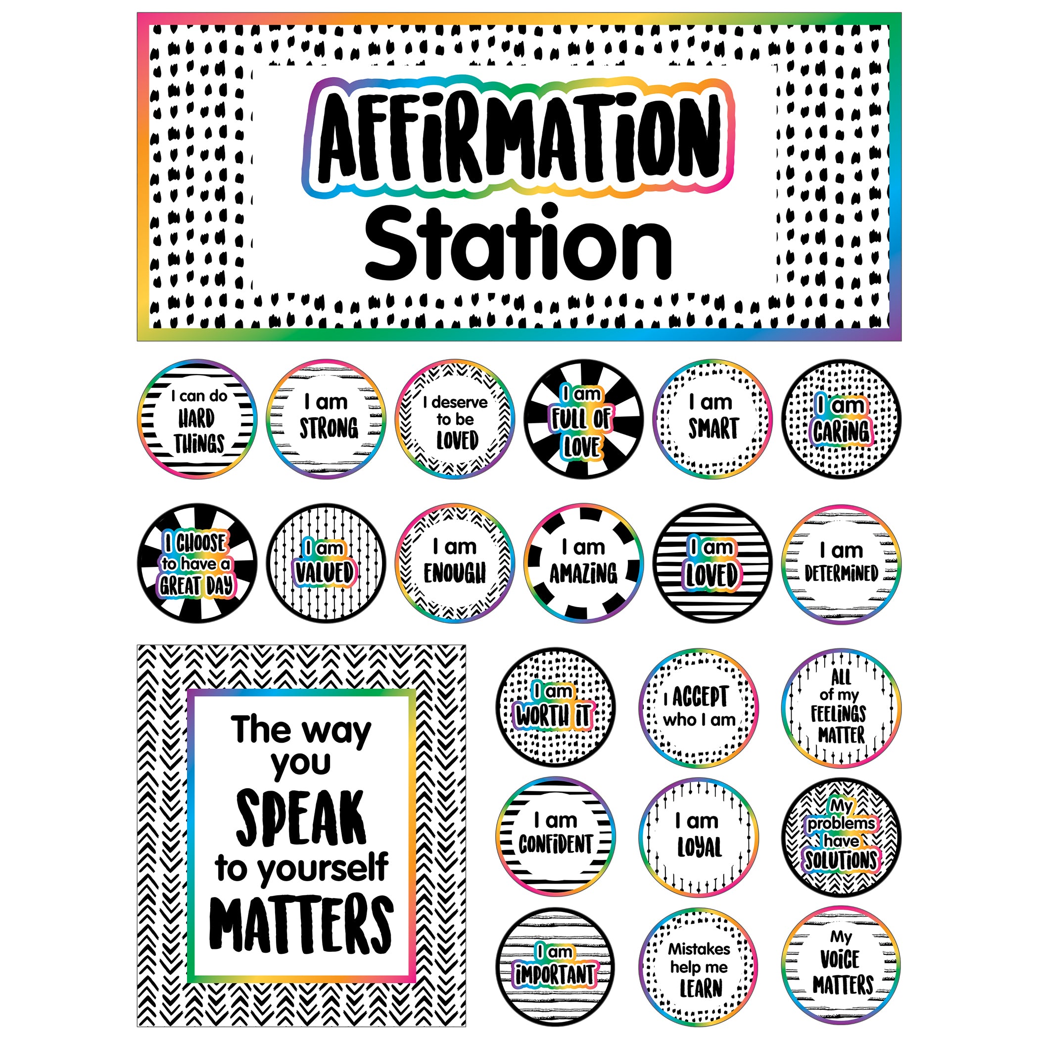 Affirmation Station Bulletin Board Set – Loomini