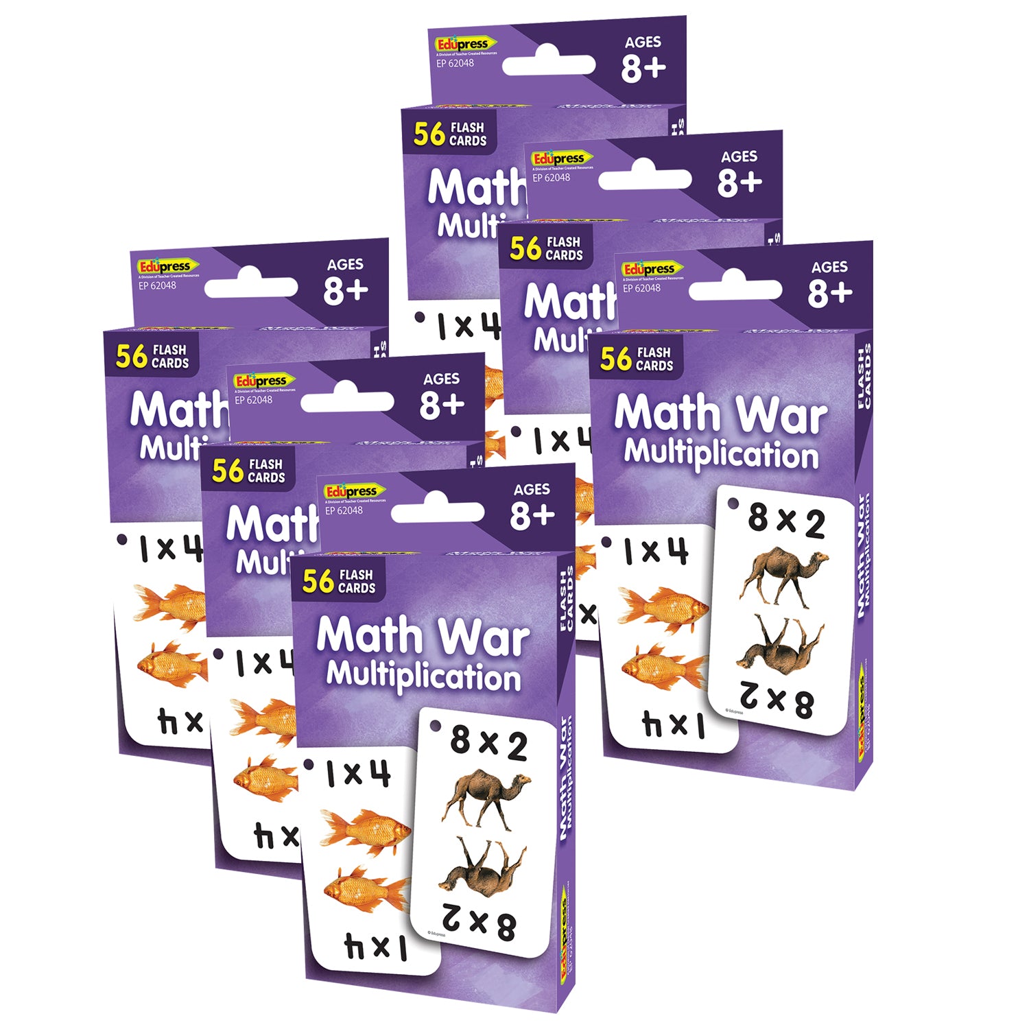 Math War (Multiplication) Flash Cards, 6 Packs – Loomini