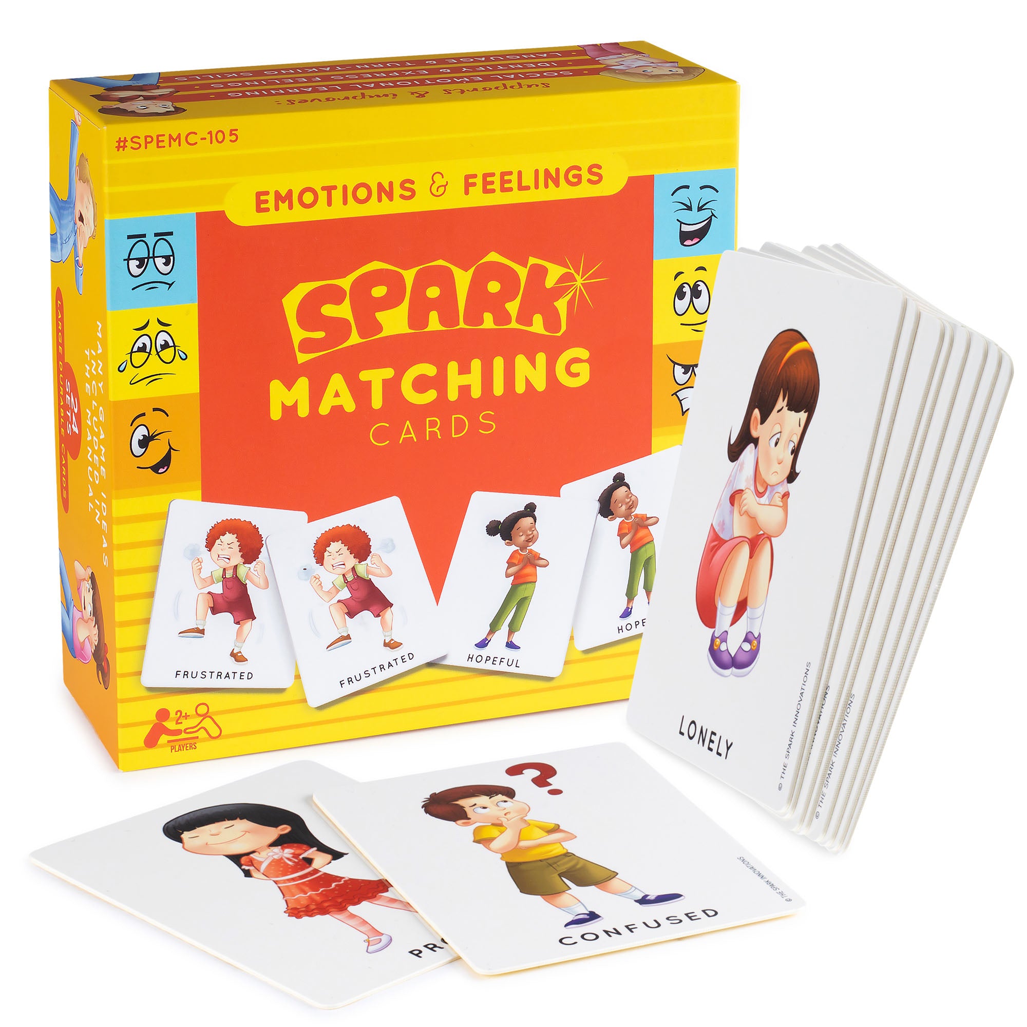 Emotions and Feelings Matching Cards Memory Game - Loomini