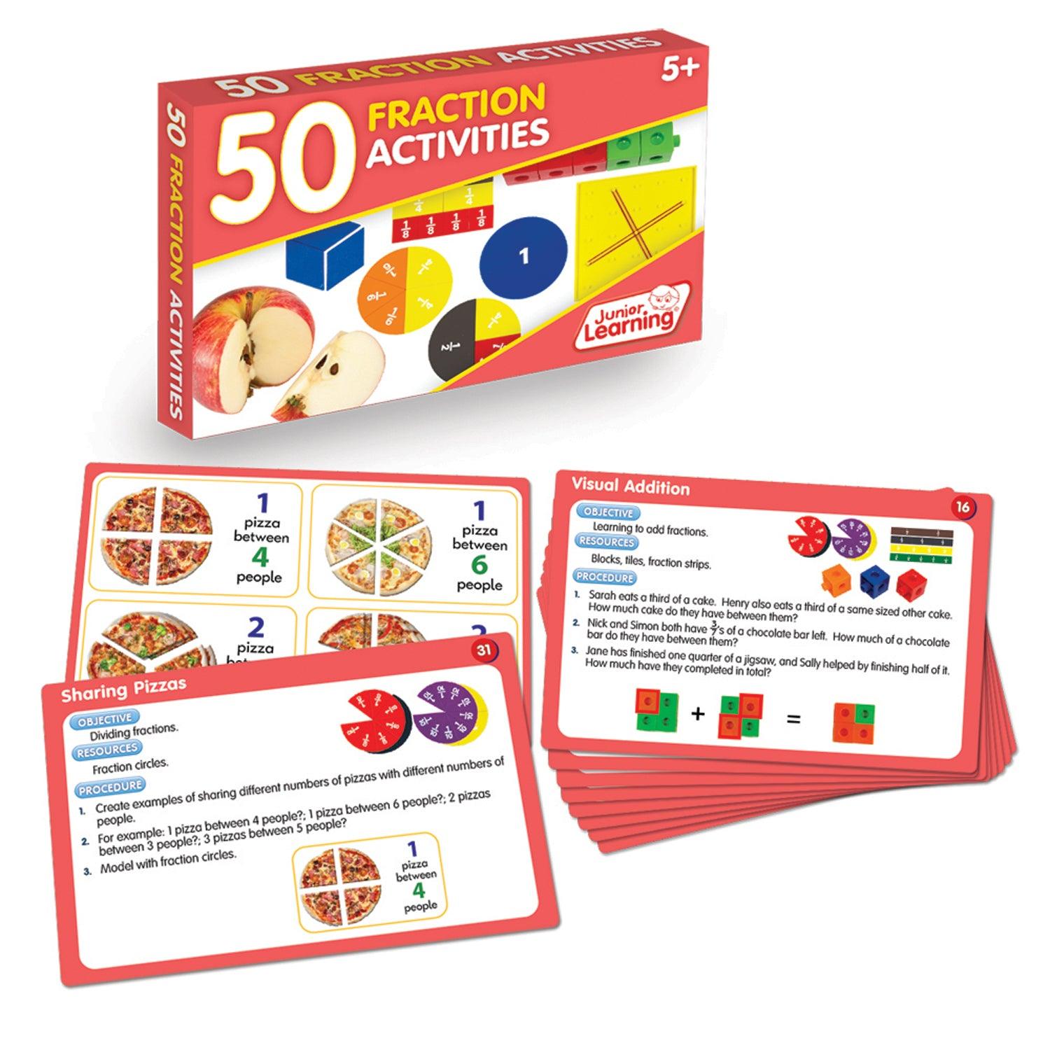 50 Fraction Activities – Loomini