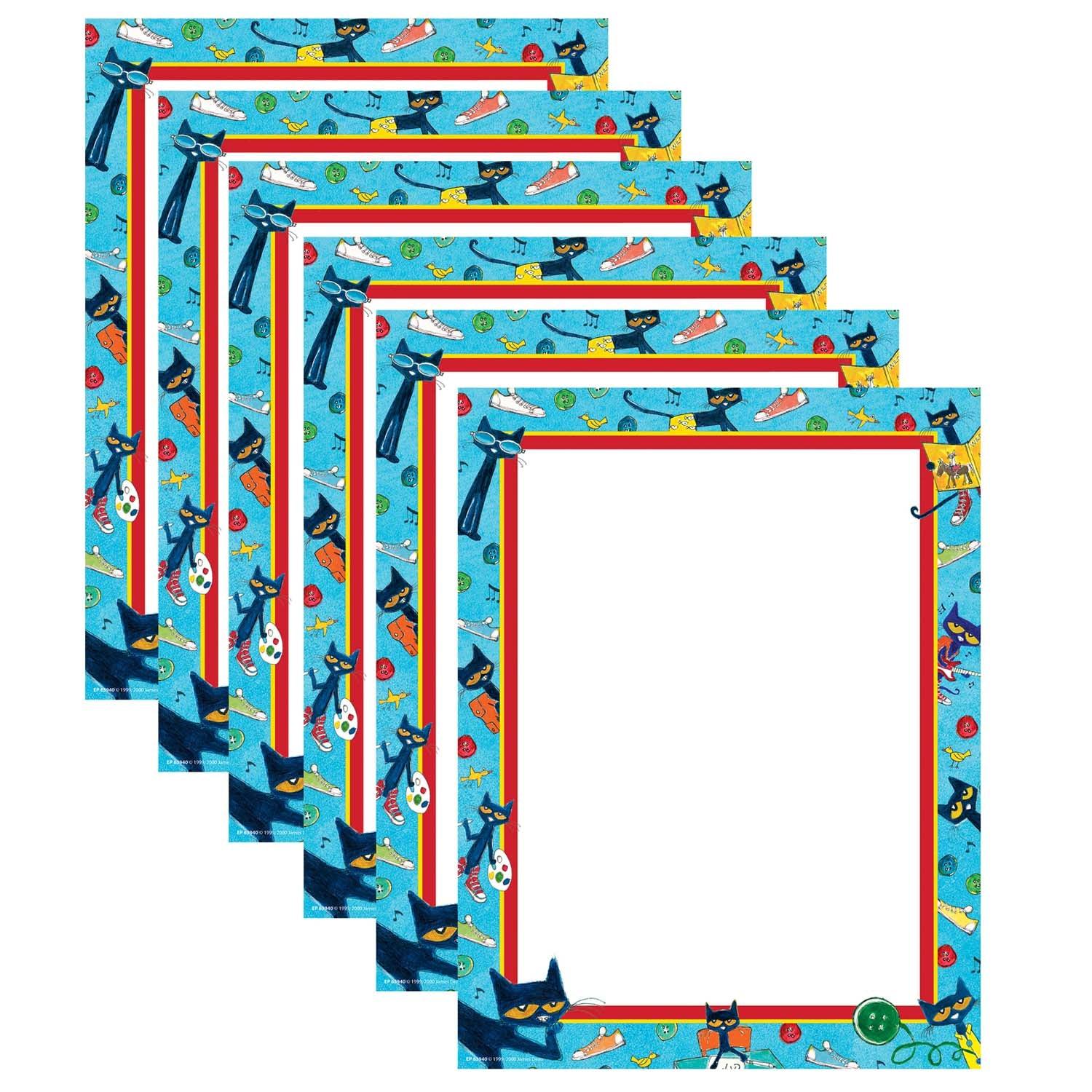 Pete the Cat Computer Paper, 50 Sheets Per Pack, 6 Packs – Loomini