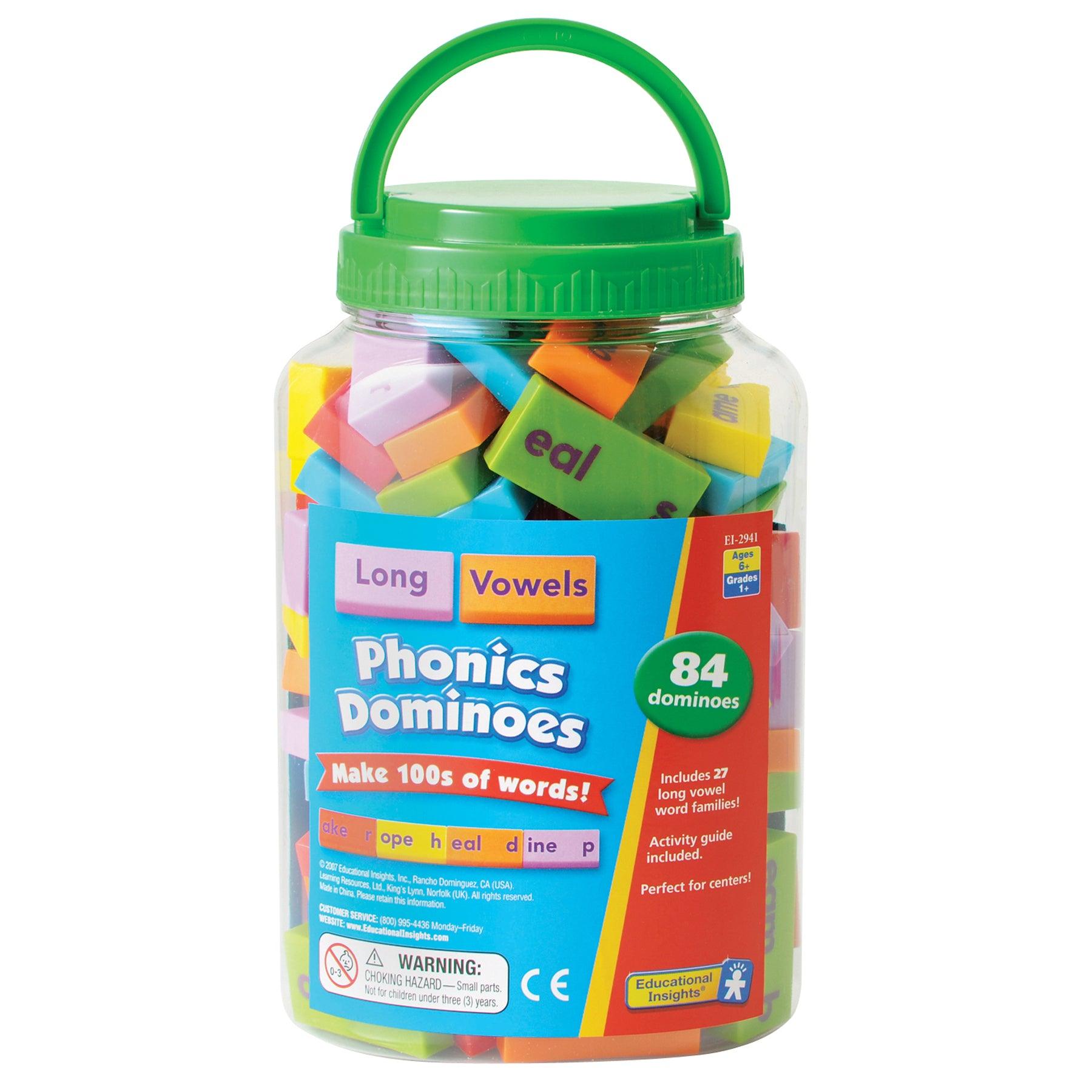 Phonics Dominoes: Long Vowels - Loomini