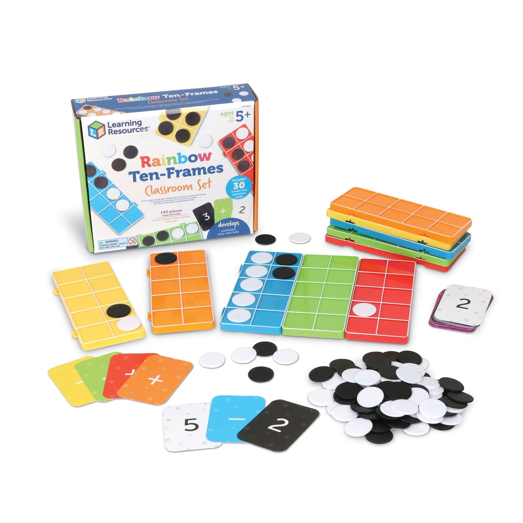 Rainbow Ten Frame Set – Loomini
