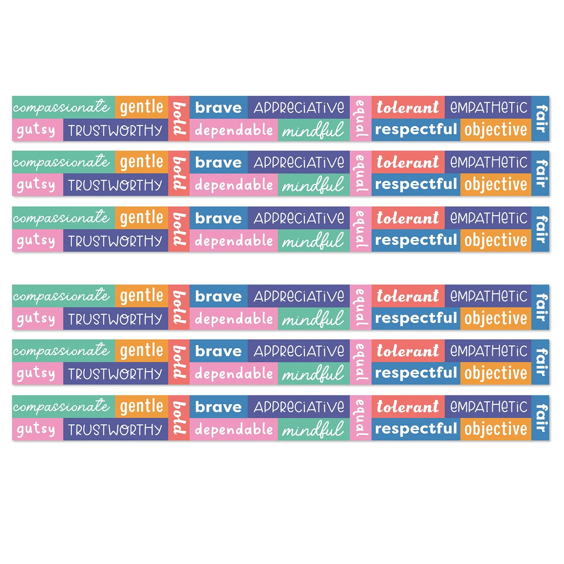 We Stick Together Positive Words Straight Bulletin Board Borders, 36 ...