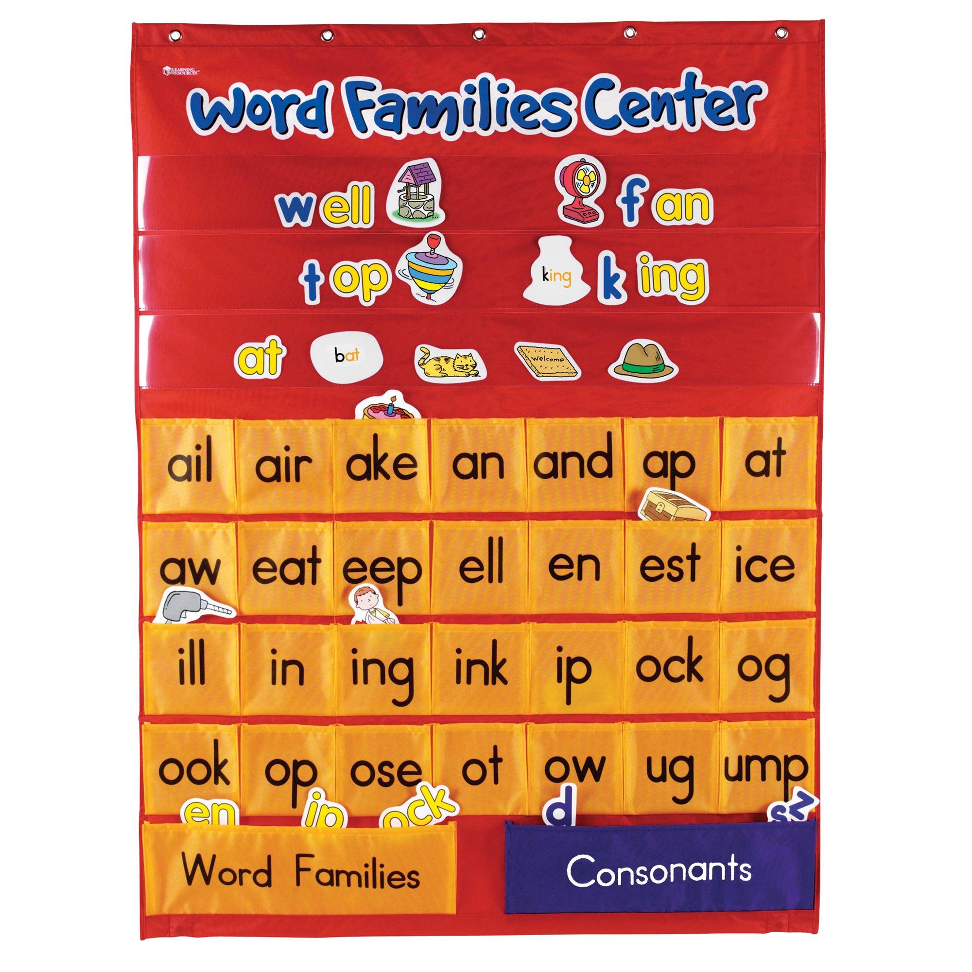 Word Families & Rhyming Center Pocket Chart – Loomini