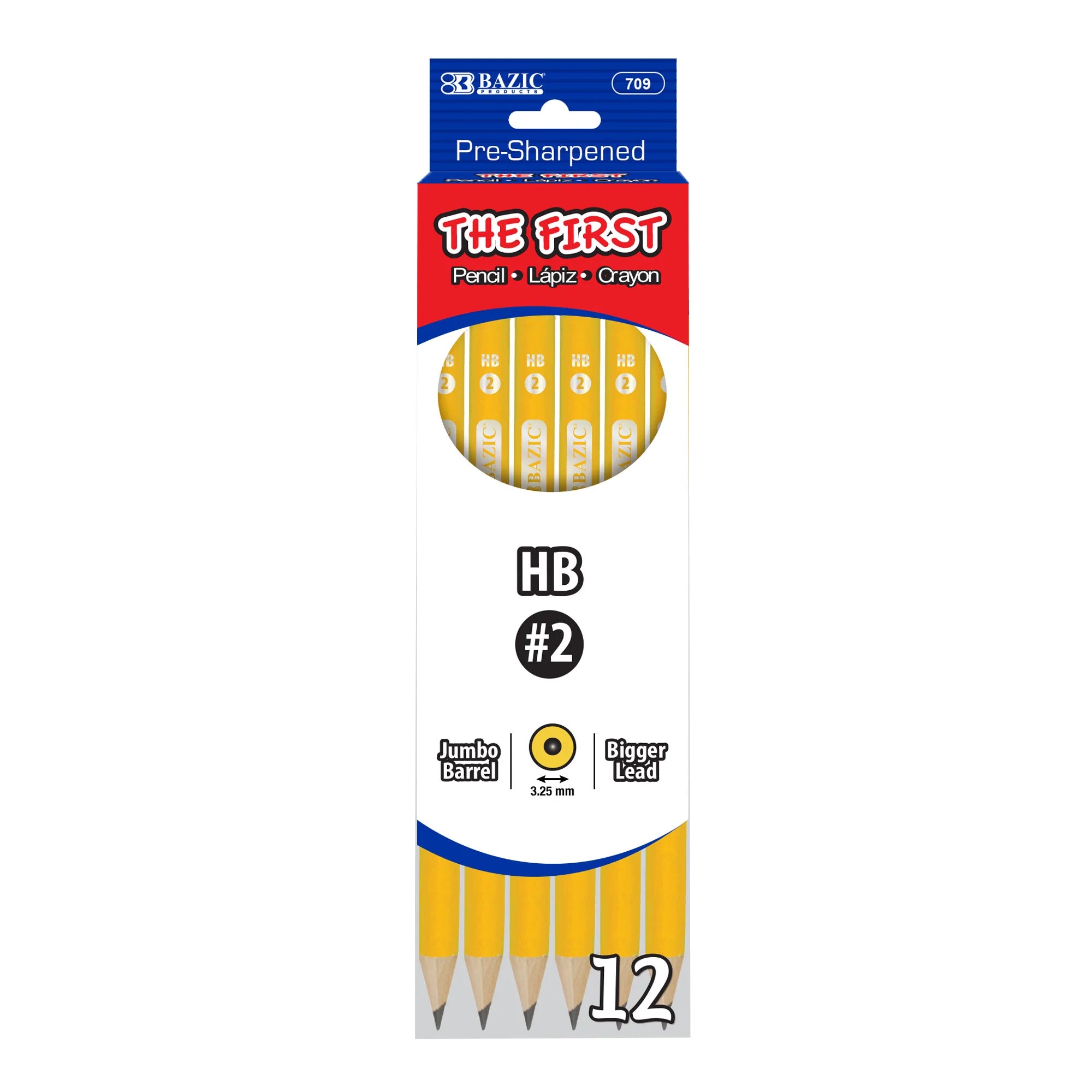 12ct No2 First Jumbo Yellow Pencil – Loomini