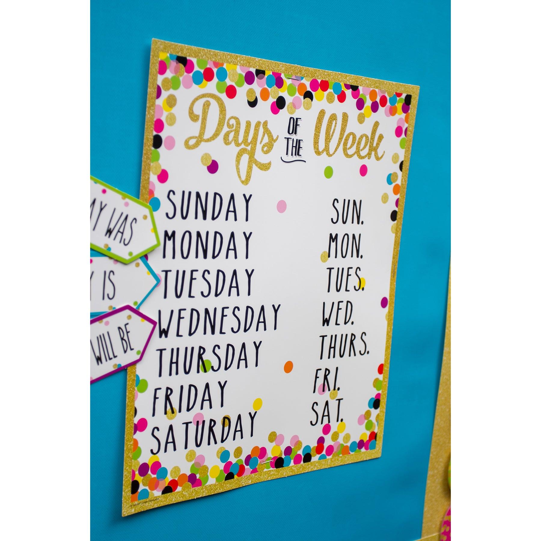 Confetti Calendar Bulletin Board Display – Loomini