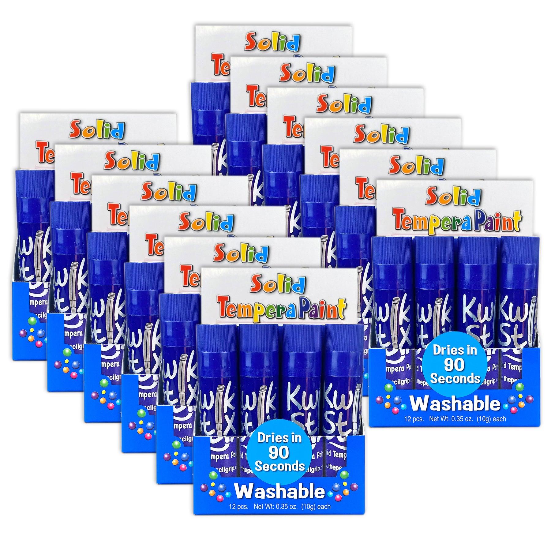 Kwik Stix Single Color Pack, Blue, 12 Per Box, 12 Boxes – Loomini