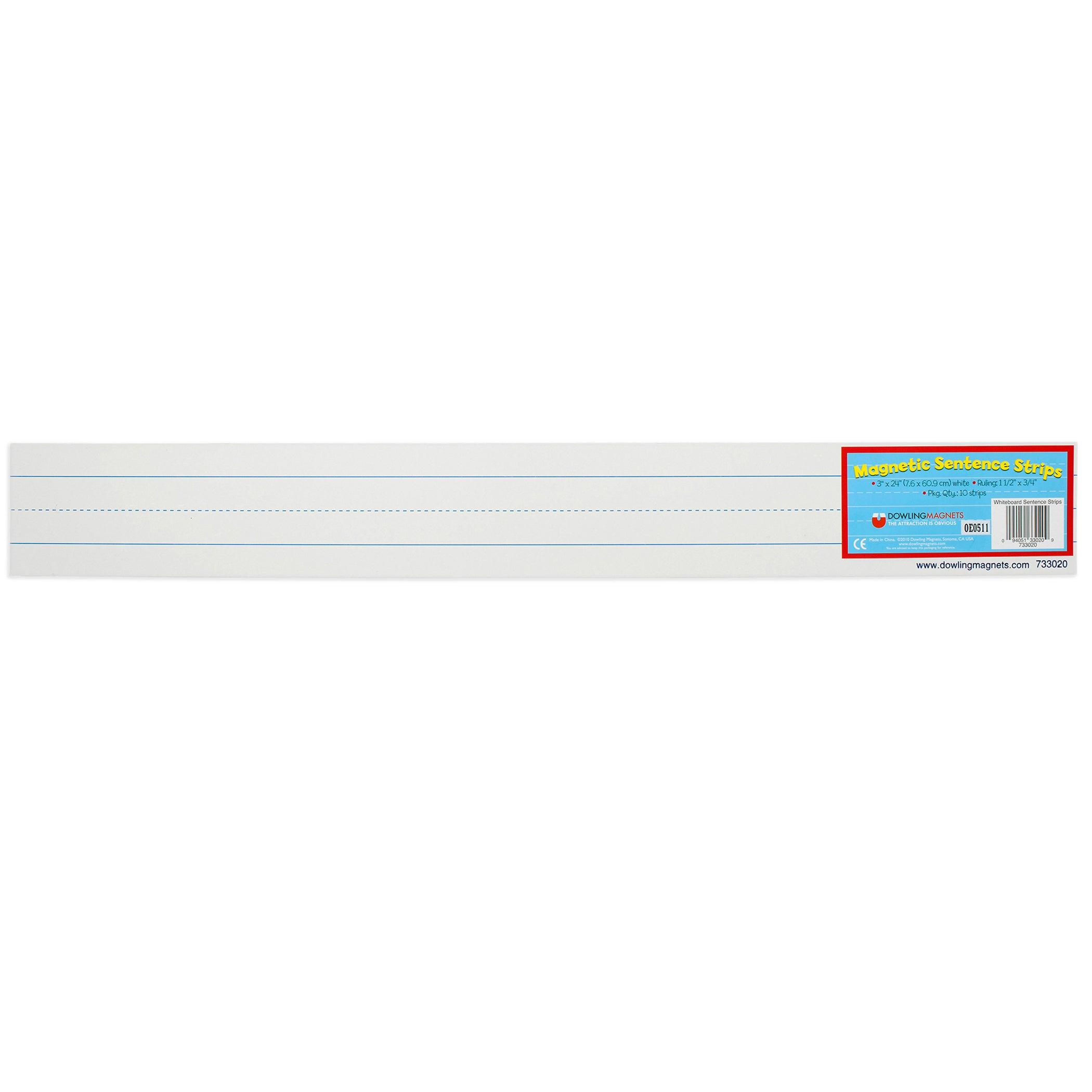 Large Magnetic Sentence Strips, 10 Pieces - Loomini