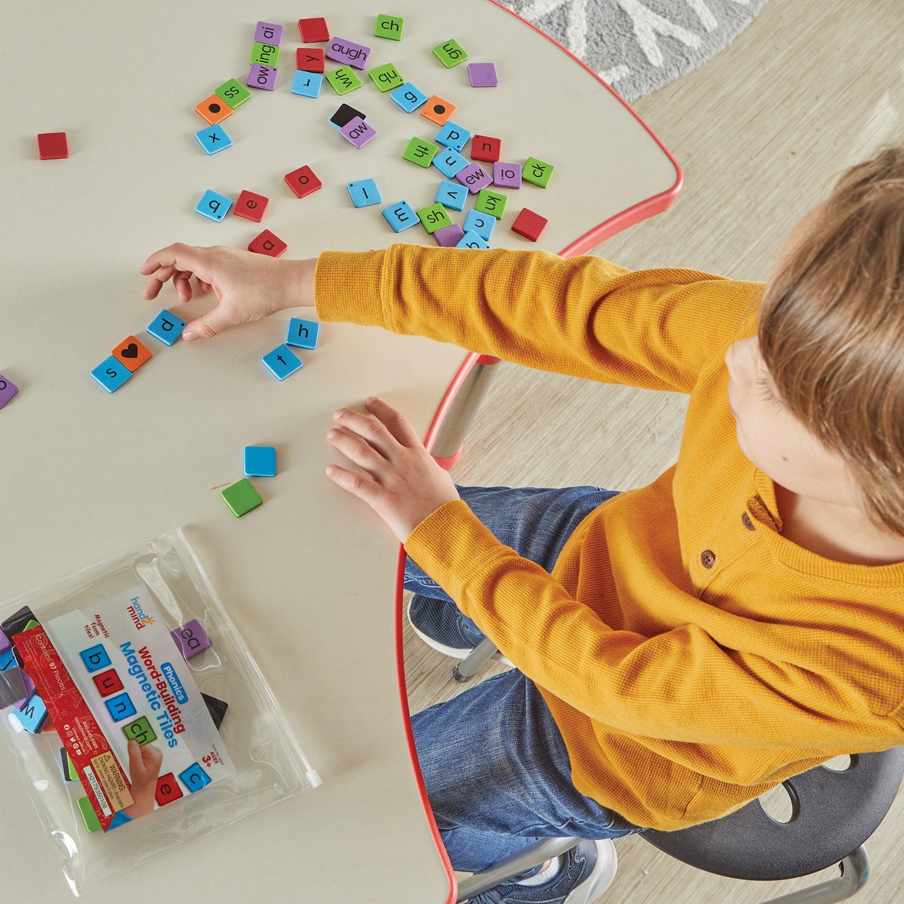 Phonics Word-Building Magnetic Tiles – Loomini