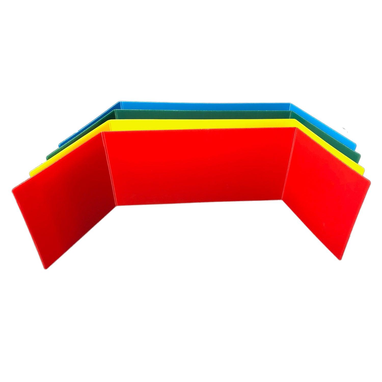 Premium Plastic Study Carrels, Assorted, 12" x 48", Pack of 24 – Loomini