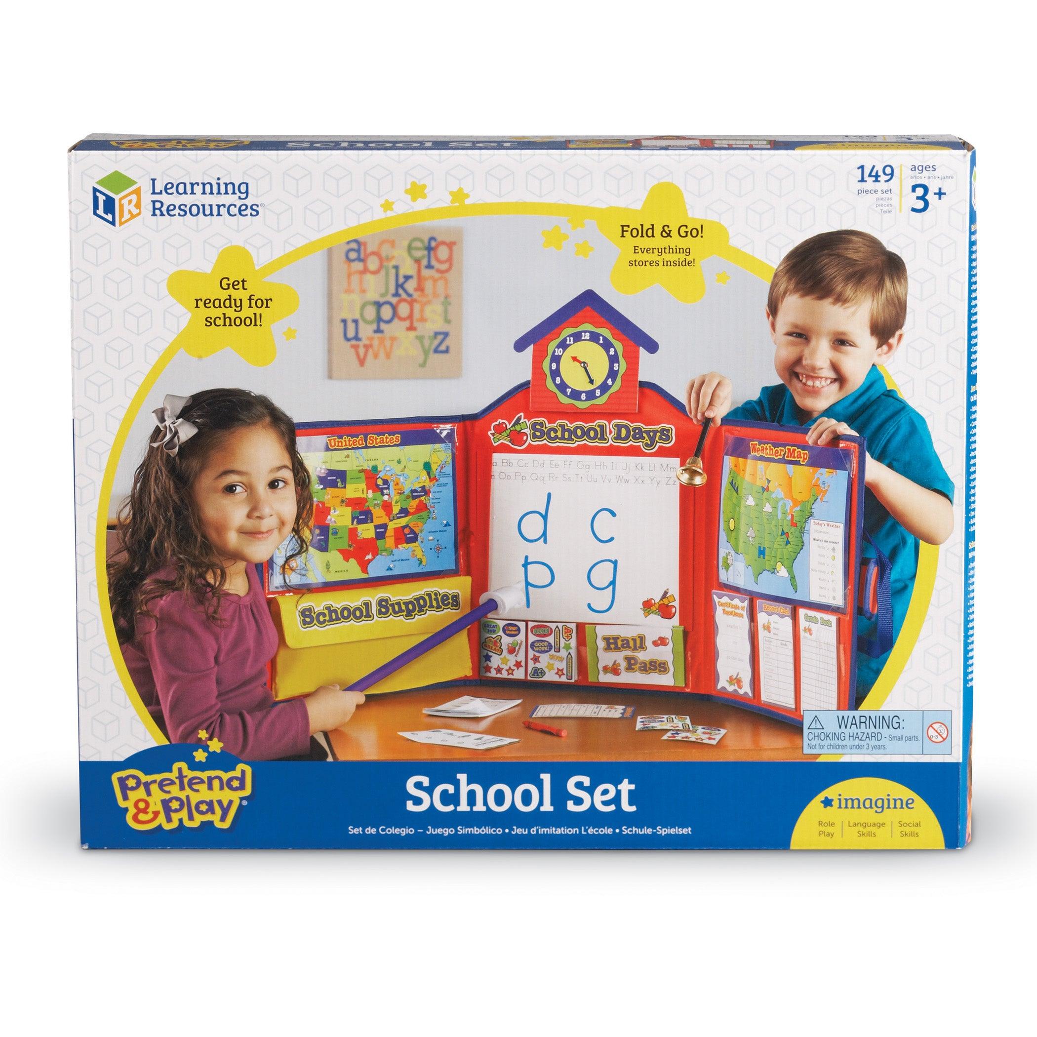 Pretend & Play® School Set w/US Map – Loomini