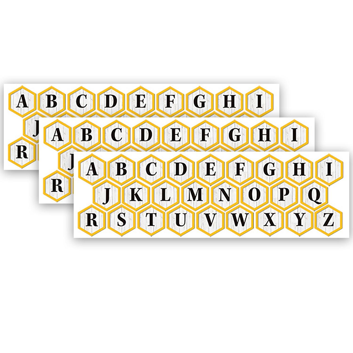 The Hive Deco Letters, 96 Characters Per Pack, 3 Packs – Loomini